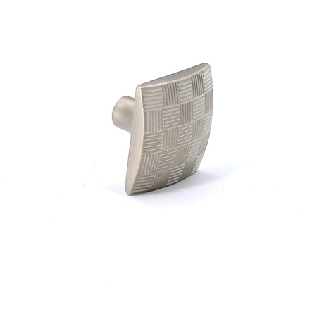 Bouton Country Chess zamak Nickelé satiné - Foussier